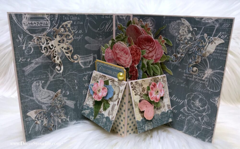 Graphic 45 Botanical Tea Pop Up Card Tutorial