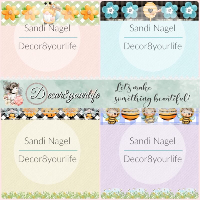 Summer Friends Extras - Digital Printable Card Stock | Decor8yourlife.com