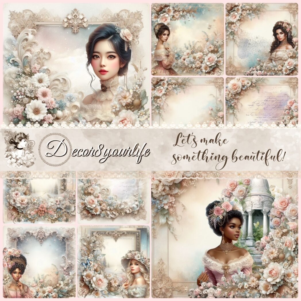 Whispers - A Digital Scrapbook Paper Collection | Decor8yourlife.com