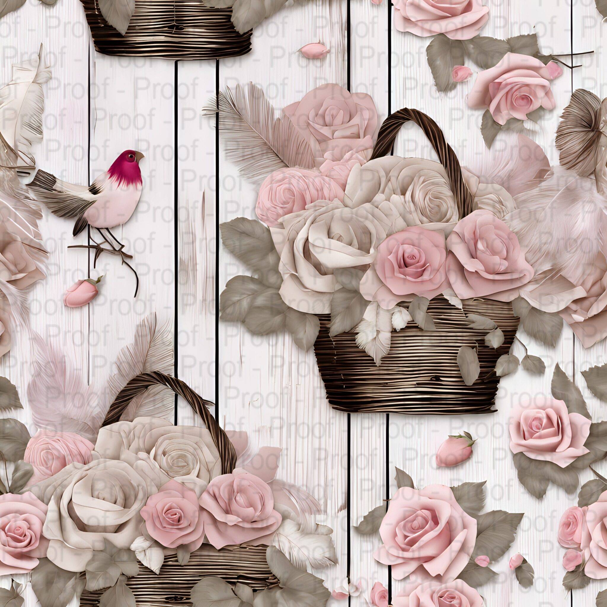 Scrapbook Paper Pack Shabby Chic Roses | Decor8yourlife.com