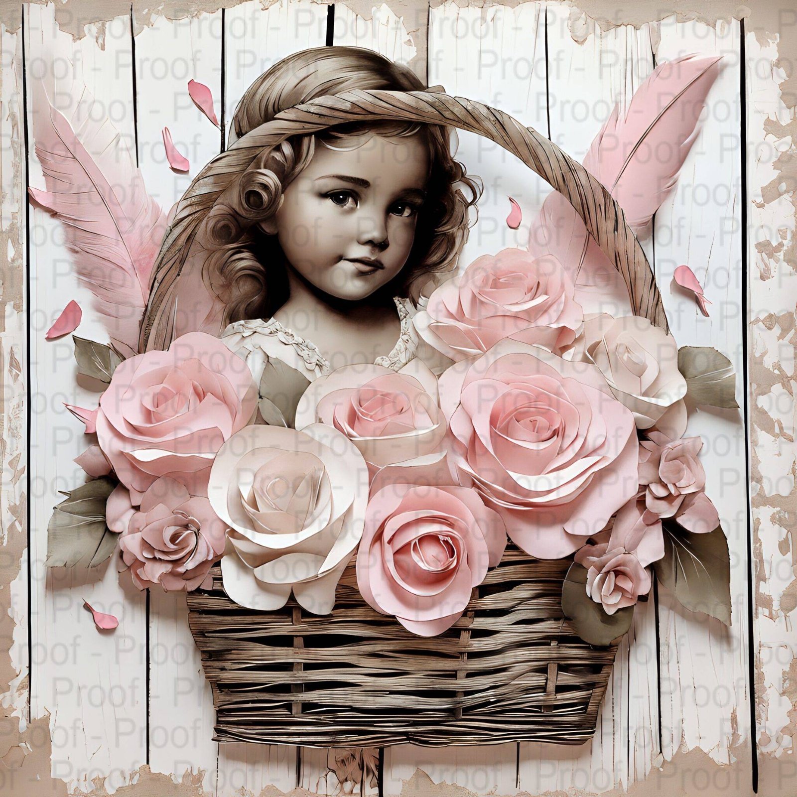 Scrapbook Paper Pack Shabby Chic Roses | Decor8yourlife.com