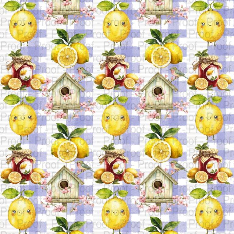 Summer Theme Digital Scrapbook Paper Collection | Lemondrops