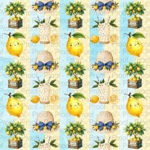 Summer Theme Digital Scrapbook Paper Collection | Lemondrops